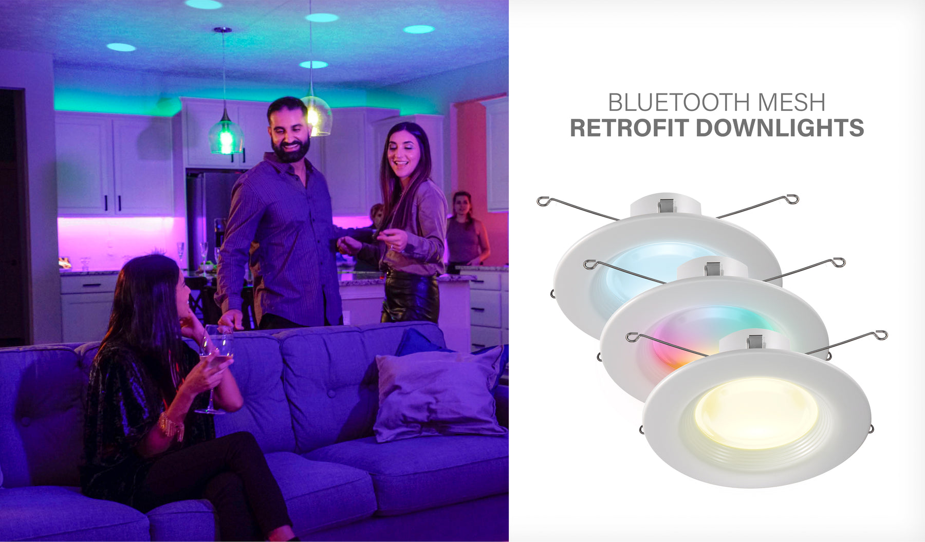 Smart LED Wi-Fi TV Light Strips with Video Sync